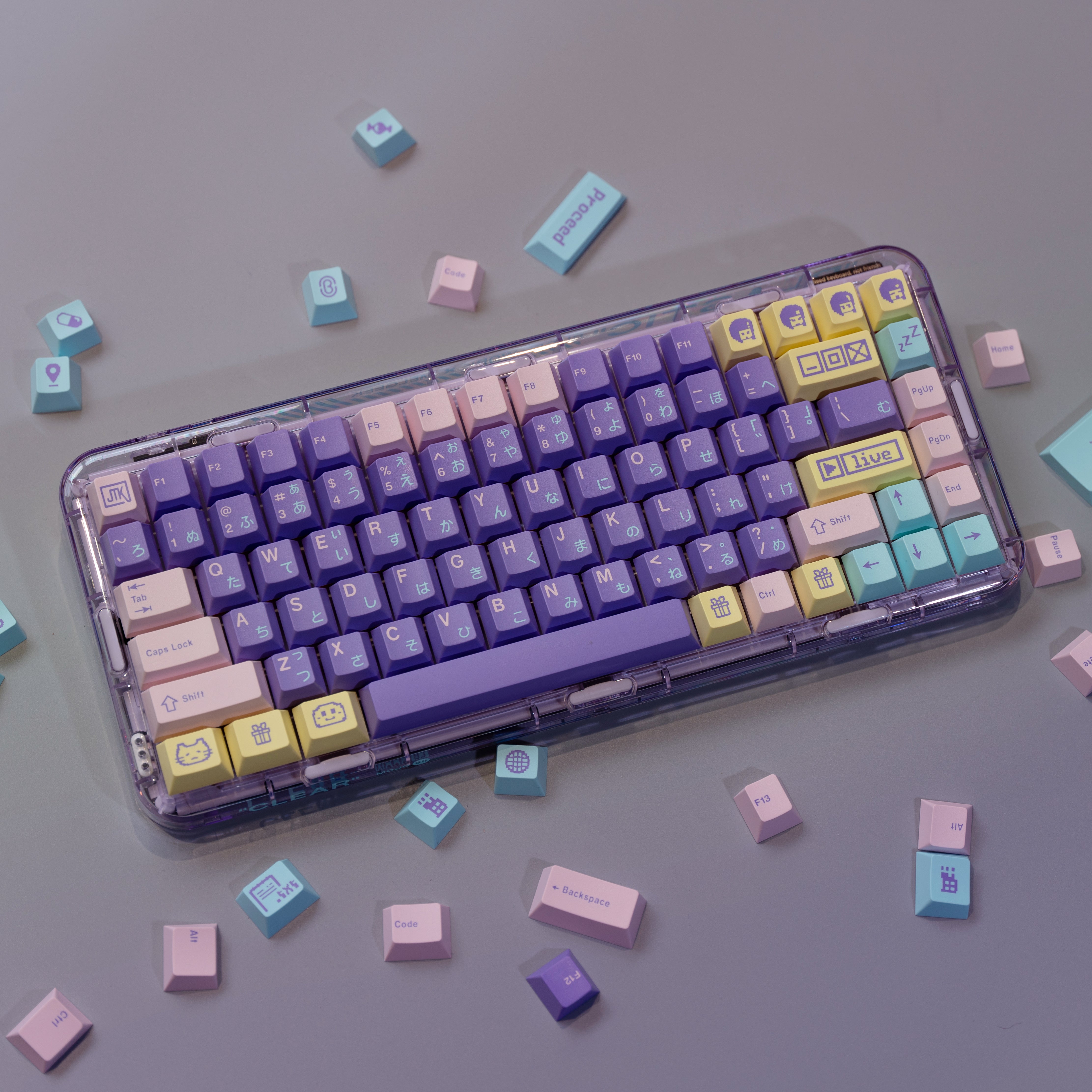 [In-stock] JTK NEEDY CANDY Cherry Profile Doubleshot ABS Keycap Set – ClickClack